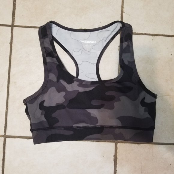 Tops | Sports Bra Gym Workout Top Sportswear Camo Fatigues Women | Poshmark